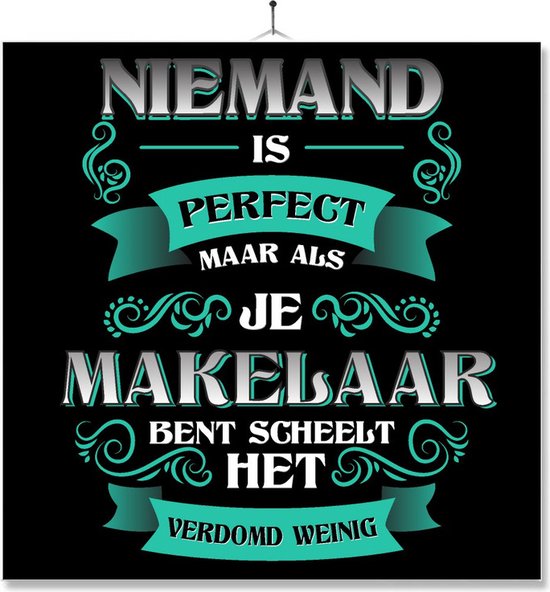 Tegel Met Opdruk | Kado | Cadeau | Niemand Is Perfect | Beroep ...