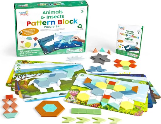 Pattern Blocks - Dieren & Insecten puzzel set | bol