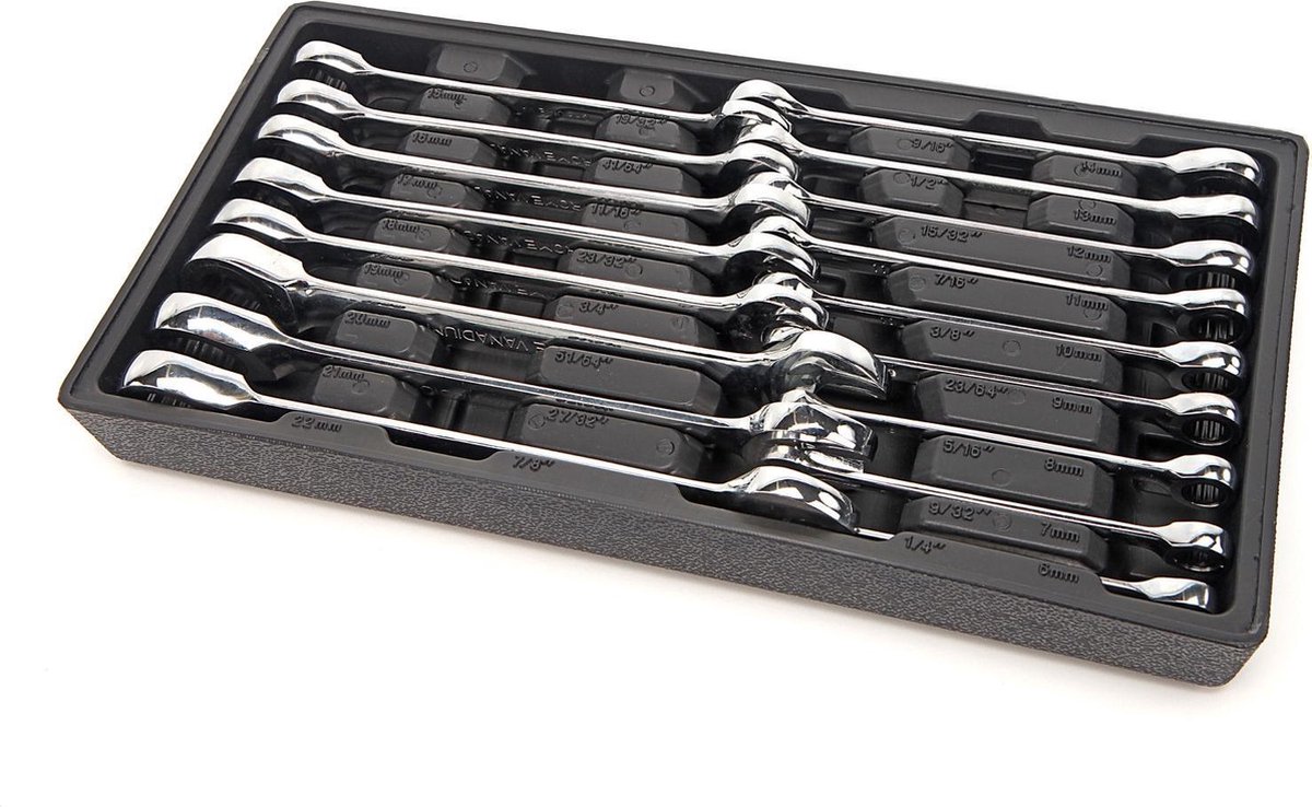 HBM 17 Delige Ring / Ratel / Steeksleutelset Inlay voor HBM ...