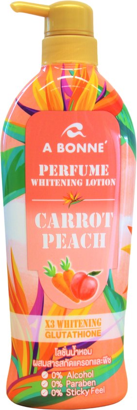 A Bonneé Perfume whitening lotion wortel en perzik 500 ml | bol
