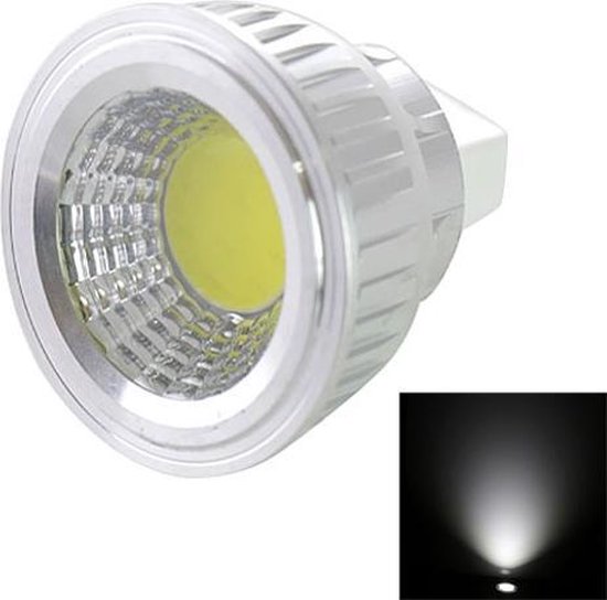 MR16 7W 650LM LED Spotlight Lamp 1 COB LED Warm wit licht 3000-3500K DC ...