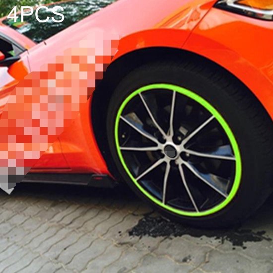4 STKS Universele Lichtgevende Flexibele Wielbescherming Ring ...