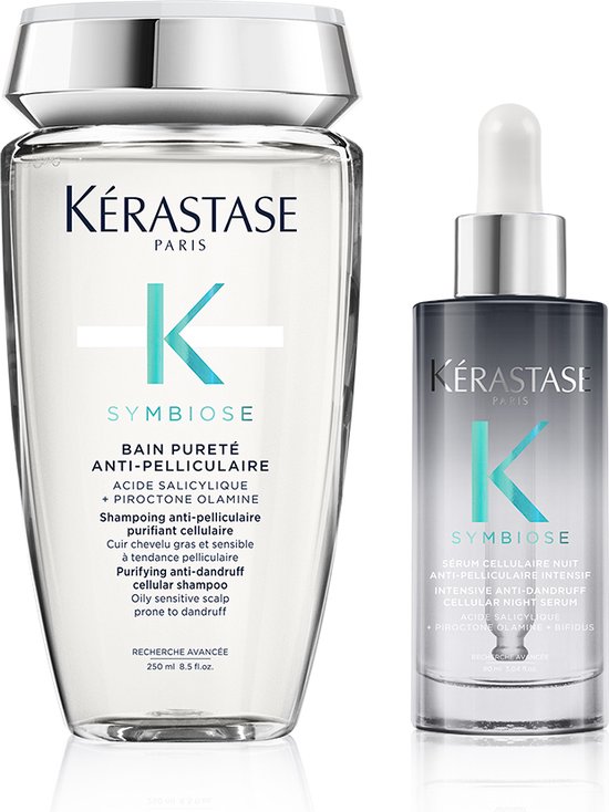 Kérastase Symbiose cellular anti-roos shampoo 250ml & nachtserum 90ml ...