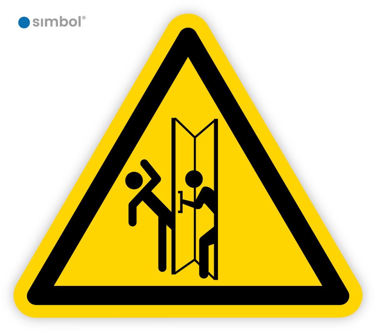 Simbol® - Stickers Deur Openen - Pas Op Deur - Formaat 30 x 30 cm. | bol