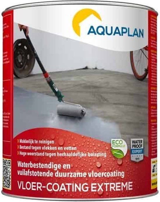 Aquaplan Vloer-Coating Extreme - grijs - waterbestendig - eco - 1 liter ...