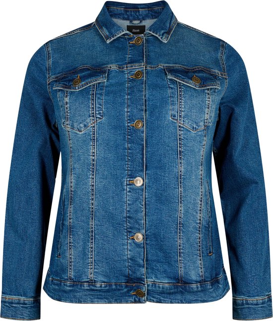 Korte denim jas in katoen | bol.com