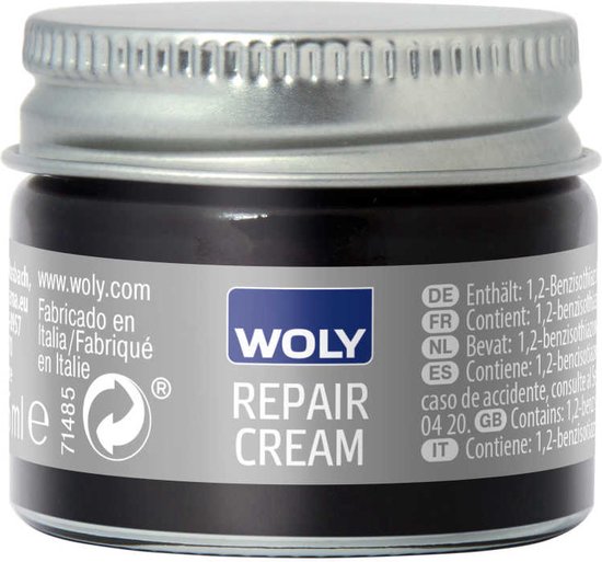 Woly Repair Cream 15ml - Leer herstellende creme - (009) Zwart | bol