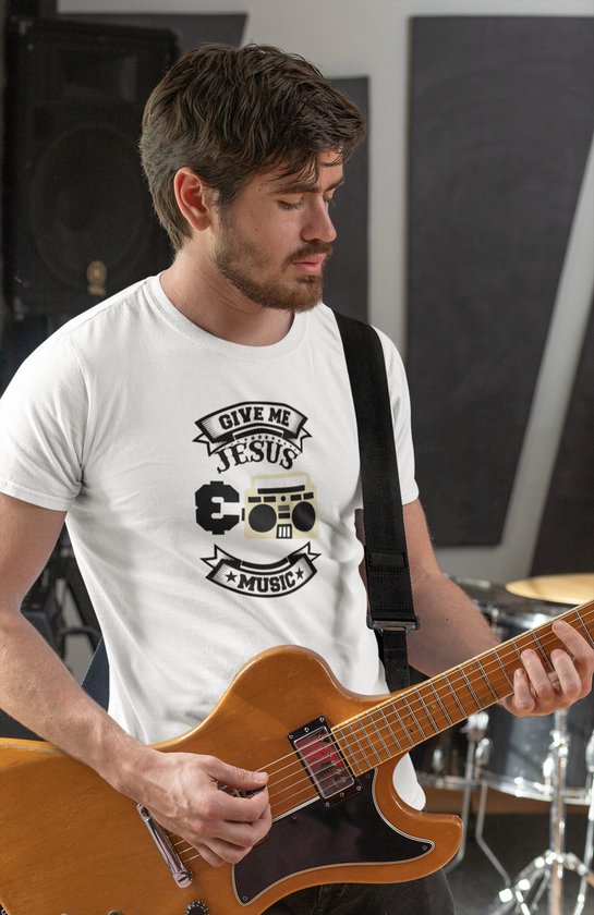 Rick & Rich - T-Shirt Give Me Jesus Music - T-shirt met opdruk - T ...