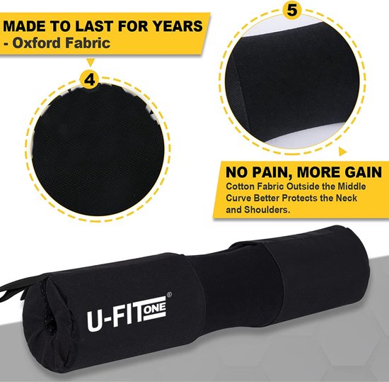 U Fit One Barbell Pad - Nekbeschermer - Barpad - Squat sponge bar pad ...