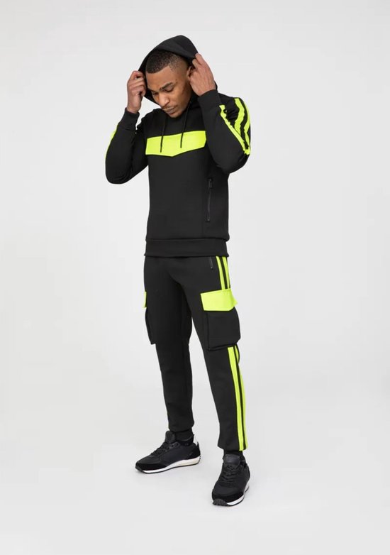 Joggingpak Heren - Trainingspak - Zwart - Latium | bol.com