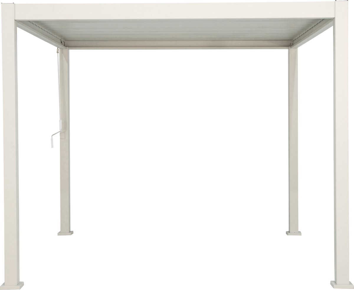 NOVUM Mirador BASIC Overkapping - 300 x 300 cm - Wit - Weerbestendig en ...
