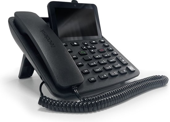 Téléphone de bureau Tecdesk Model 6 4G VoLTE SIM avec caméra et écran ...