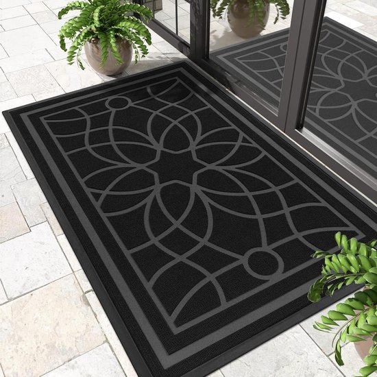 Deurmat 120 x 180 cm antislip en wasbaar voor binnen en buiten hal ...