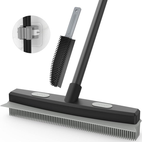 142 cm rubberen bezem met trekker en telescoopsteel - verwijderen van ...