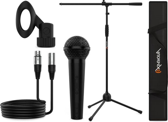 Microfoon set met accessoires - dynamische niergonefoon - giraffenhouder - XLR-kabel 5... | bol