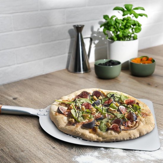 Geperforeerde pizzaschep voor oven - Hoge kwaliteit - Licht en robuust ...