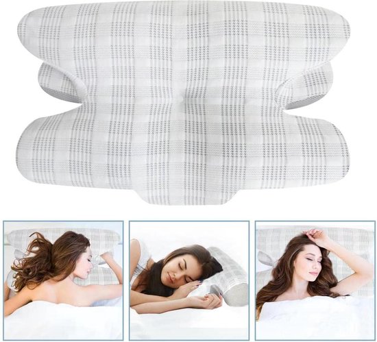 Orthopedisch kussen voor nek- en schouderpijn - traagschuim hoofdnekkussen met... | bol