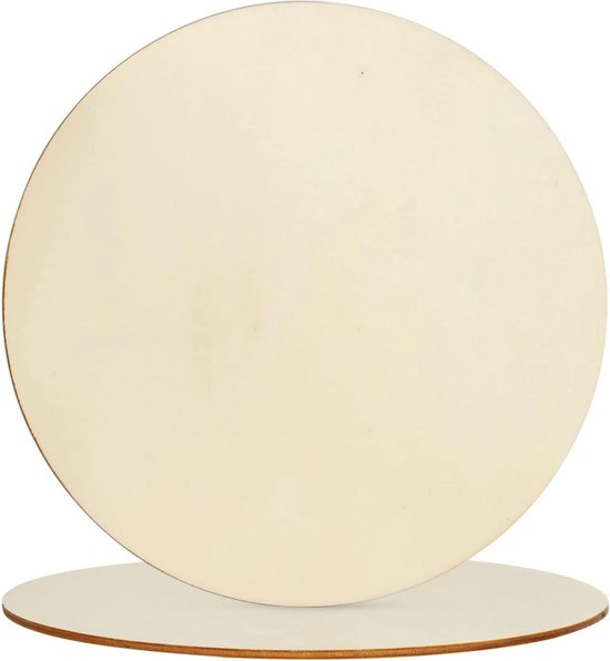 Ruwe houten schijven - 20 stuks - 30 cm - 3 mm - onbehandeld hout voor ...