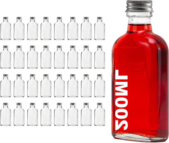 Lege glazen flessen 200 ml - 32 stuks zak - Likeurflessen met ...