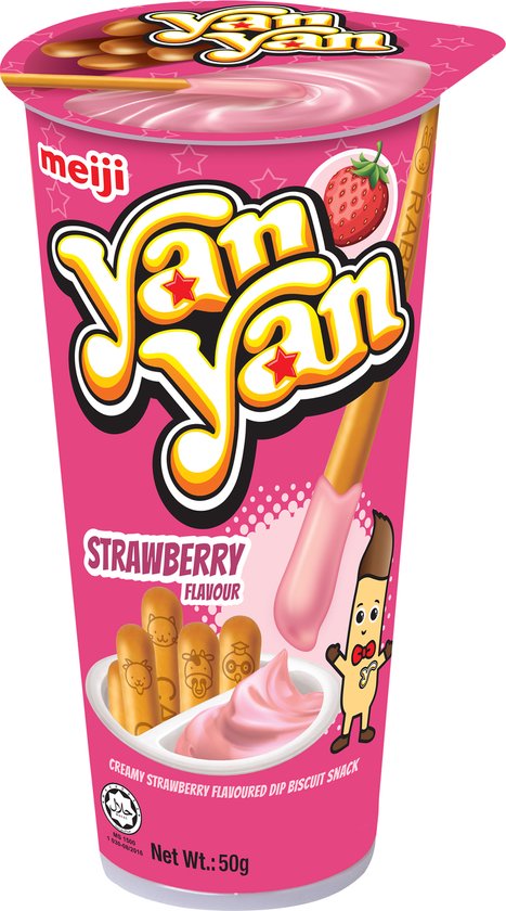 Meiji Yan Yan Strawberry (10 x 50g) | bol