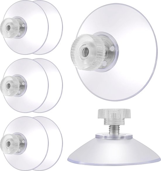 40 mm Doorzichtige Zuignappen - 8 Stuks Sterke Zuignappen voor Raam ...