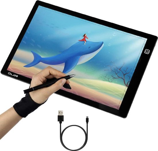 A4 LED helderheid verstelbaar ultradun draagbaar tekenpad - 3 ...