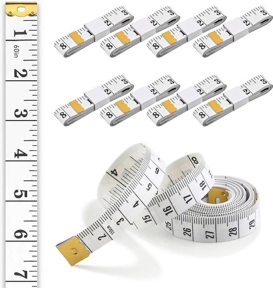 12-delige meetlint voor het meten van lichaamsbreedte en DIY kleding | bol