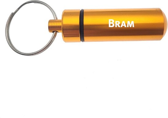 Sleutelhanger - Pillenkoker - Met Naam - Bram - Medicatie ...