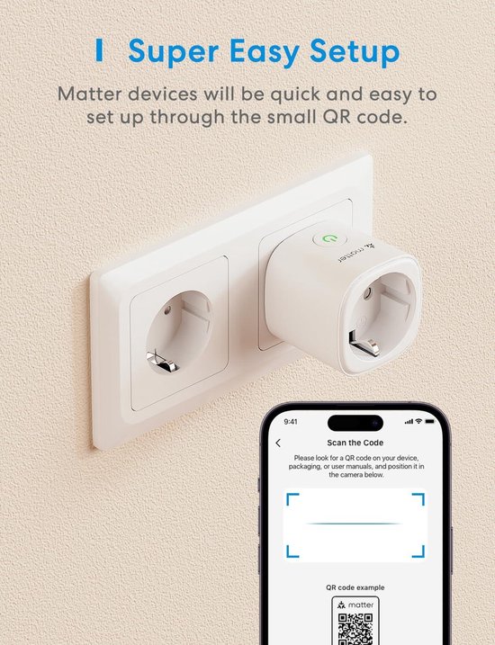 Smart Stopcontact met Stroomverbruik en Stroommeter - Werkt met ...