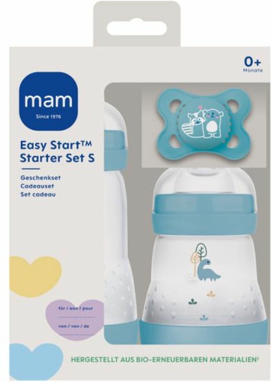 MAM Babyfles Starter Set Easy Start Anti-Colic Blauw S 1 set | bol