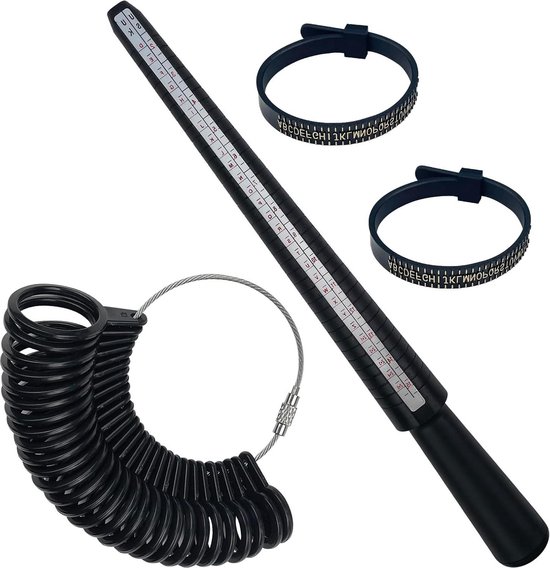 Ringmaatmeters set van 4 stuks - Ringmaatmeter voor vingers - Duitse ...