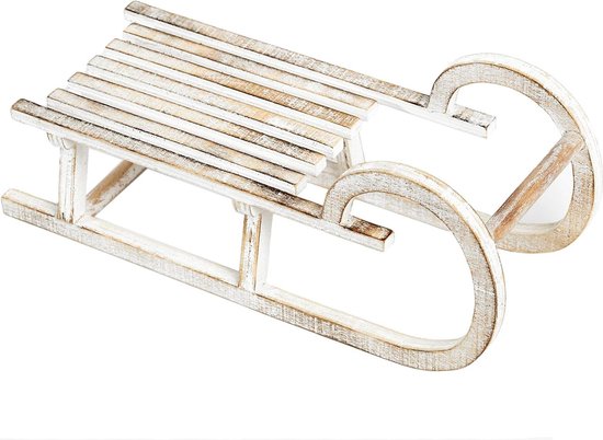 Kerst Decoratie Houten Slee Decoratieve Slee Schattige Kerstdecoratie ...