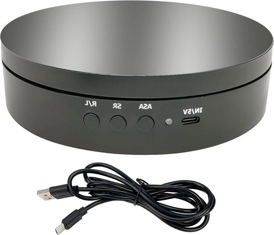 Gemotoriseerde draaitafel voor fotografie - 45/90/180/360 graden draaiend -... | bol