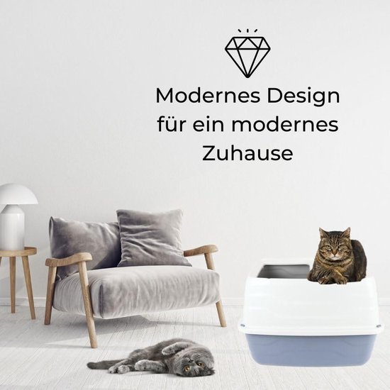 Top Entry Kattenbak - XXL Formaat - Jump-In Design - Katten WC | bol
