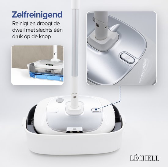 Léchell® Elektrische dweil - Spraymop - Dweilapparaat - Vloerreiniger ...
