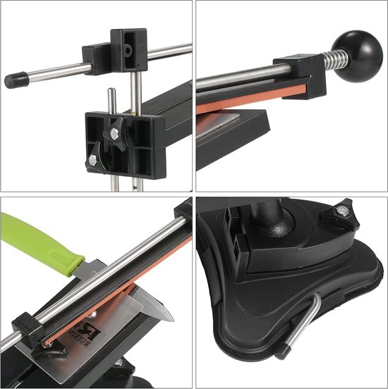 Professionele messenslijper - Slijpsysteem met 4 slijpstenen - Vaste ...