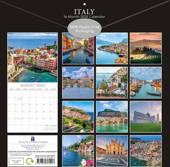 Italy Kalender 2025 | bol