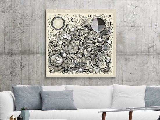 Line art relief schilderij | Lineaire reliëf kunstwerk: de essentie van ...