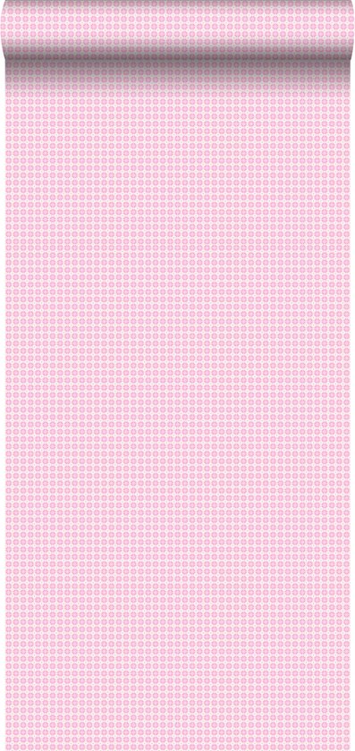 behang psychedelische stippen licht roze - 115705 van ESTAhome | bol