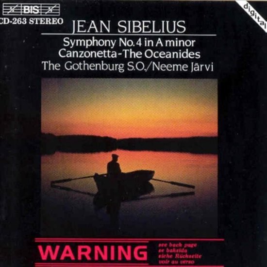 Gothenburg Symphony Orchestra - Sibelius: (Compl.Ed. 12), Symphony No.4 (CD), Neeme... | bol