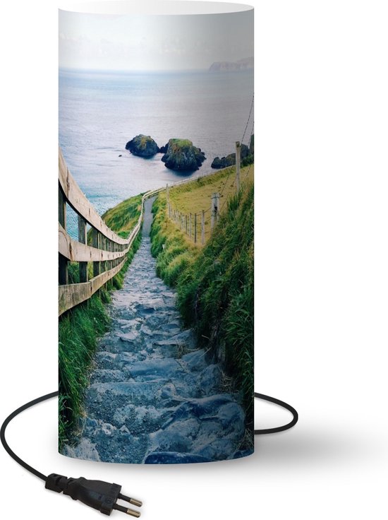 Lamp Ierse Eilanden - Pad naar zee lamp - 33 cm hoog - Ø14 cm ...
