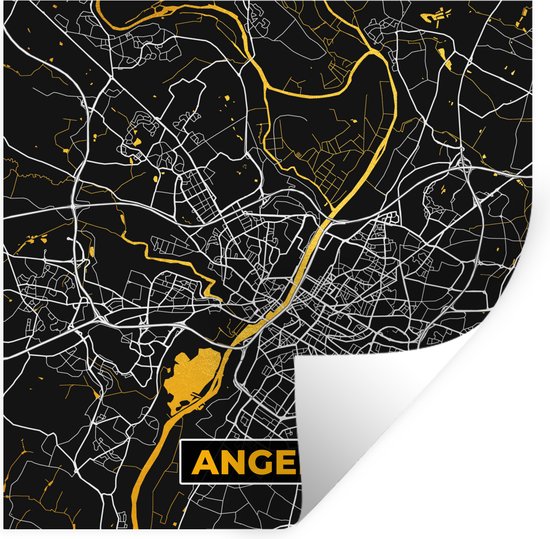 Stickers muraux - Angers - Carte - France - Carte - Plan de ville ...