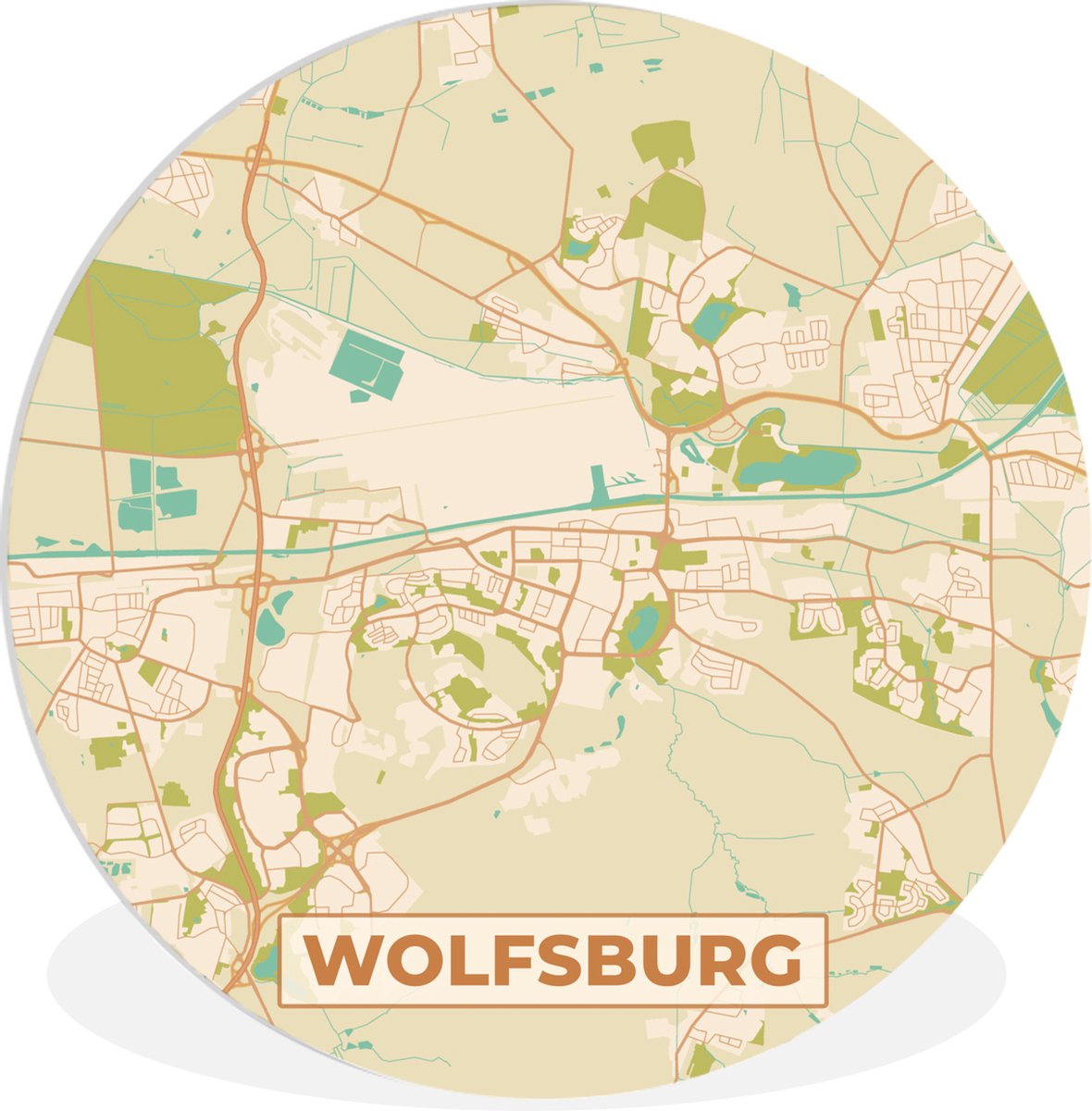 Wall Circle - Wall Circle Indoor - Wolfsburg - Map - Map - City Map ...
