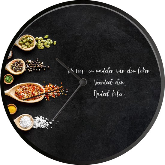 Klok Ø 30 Cm De Voor En Nadelen Van Eten Koken Koken Quotes