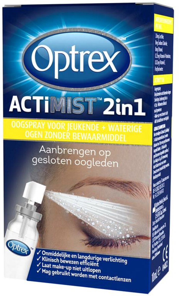 Optrex Actimist 2 in 1 Oogspray Jeukende en Waterige Ogen - 10 ml | bol