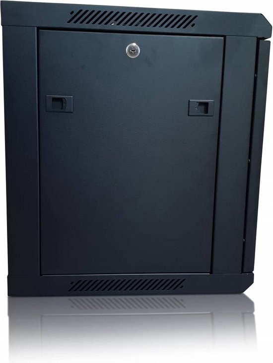 12U wand patchkast met glazen deur 600x450x635mm (BxDxH) - Server kast ...
