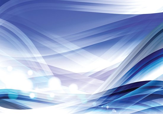 Abstract Light Pattern Blue Photo Wallcovering | bol.com