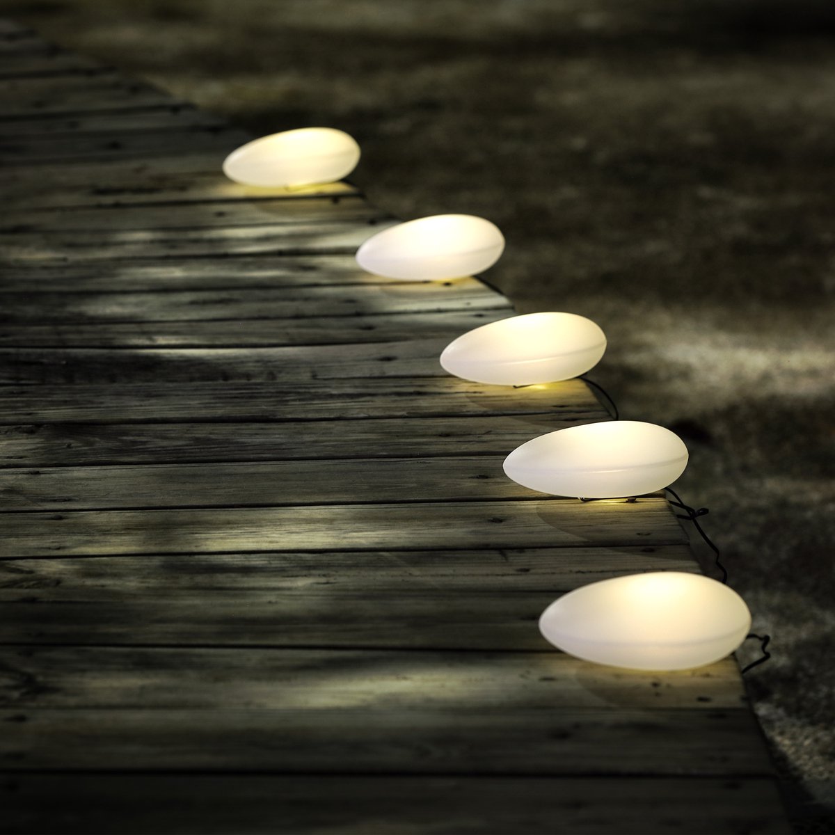 Luume Solar Stenen Lichtketting met Keien - Tuinlampen Op Zonneenergie ...