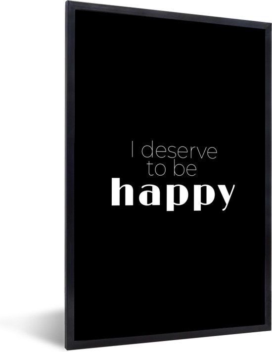 Fotolijst incl. Poster - Quote - Geluk - Spreuken - Daily life quote ...