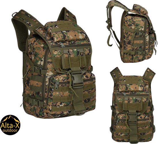 Alta-X outdoor - Army Rugzak Mountain 40 L Digitaal Camo - Leger Rugtas ...